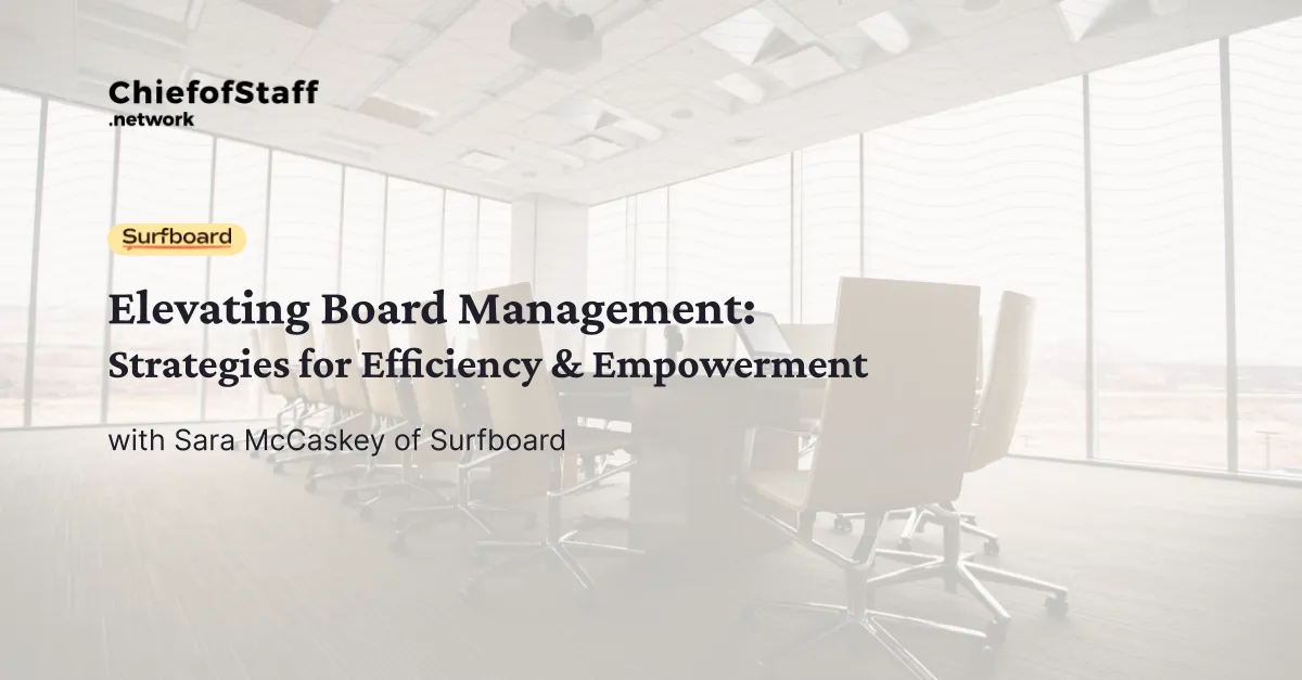 Elevating Board Management: Strategies for Efficiency and Empowerment